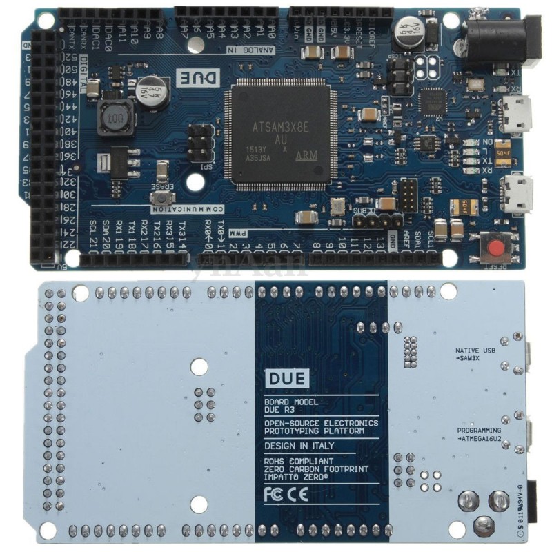 Arduino Due R3 32 Bits Arm Cortex Candd Technologia 7602