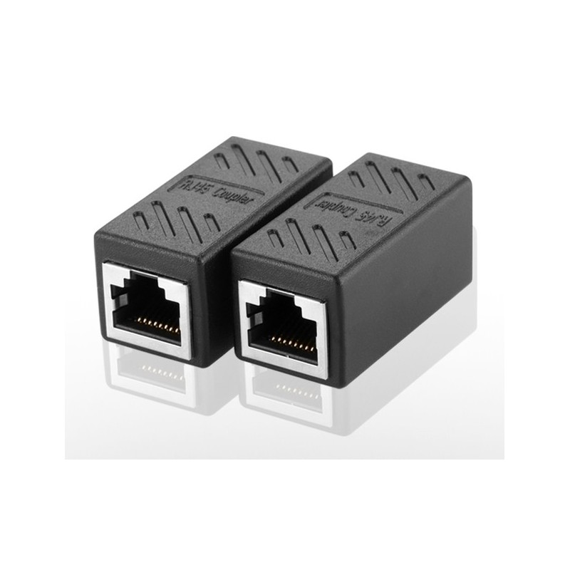 Acoplador RJ45 Hembra-Hembra para cable de red Tipo Lineal
