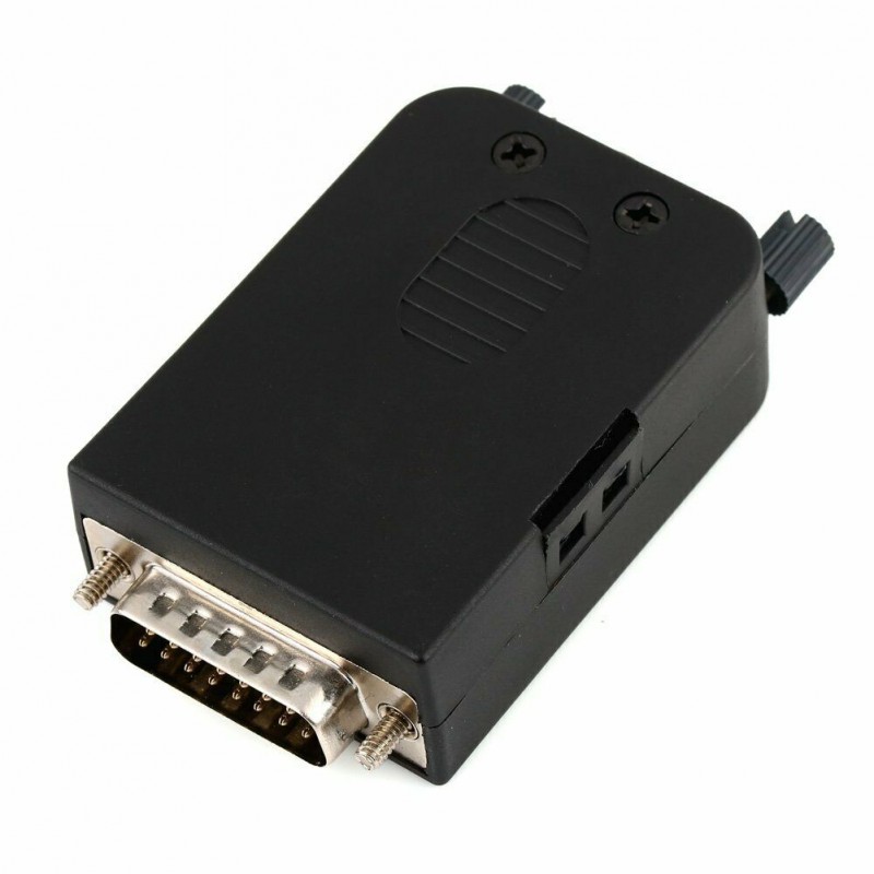 Conector macho DB15 con tornillos