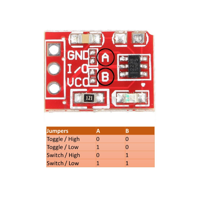 Sensor Touch interruptor capacitivo TTP223