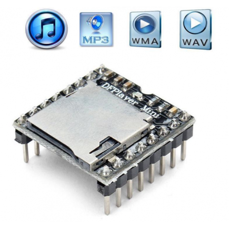 Modulo reproductor de audio MP3 DFPlayer mini para arduino