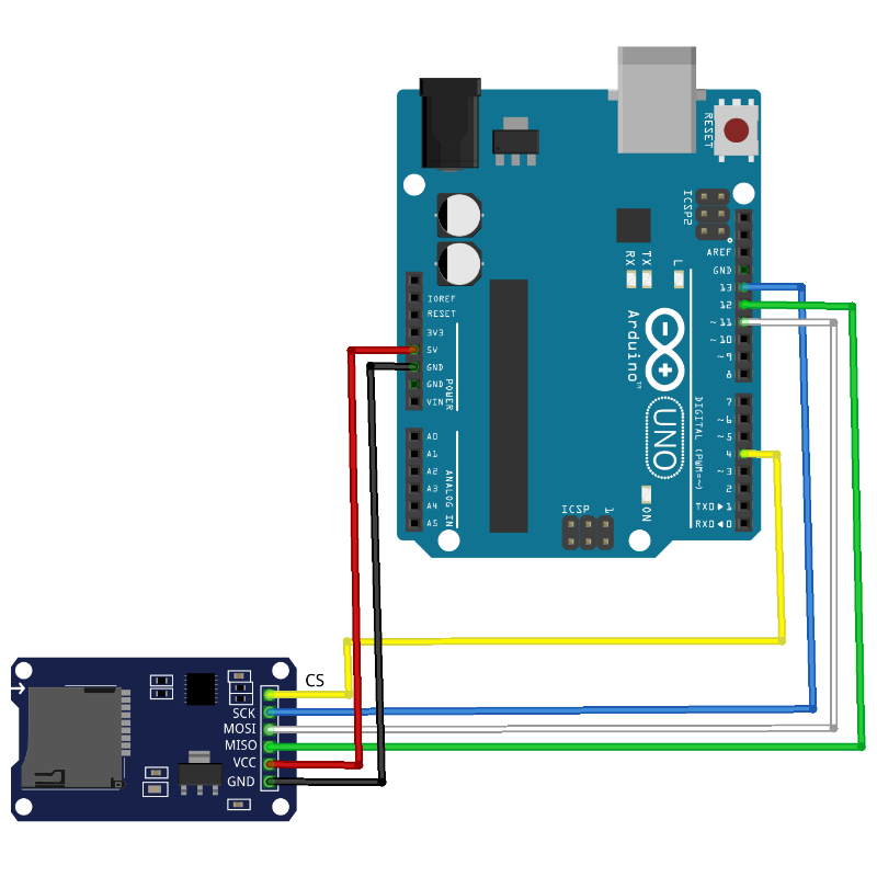 Modulo Lector Y Escritor De Tarjetas Micro Sd Compatible Con Arduino