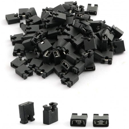 Mini Jumpers 2.54mm 2 pin (Set de 10)