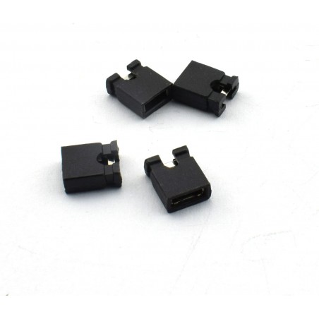 Mini Jumpers 2.54mm 2 pin (Set de 10)