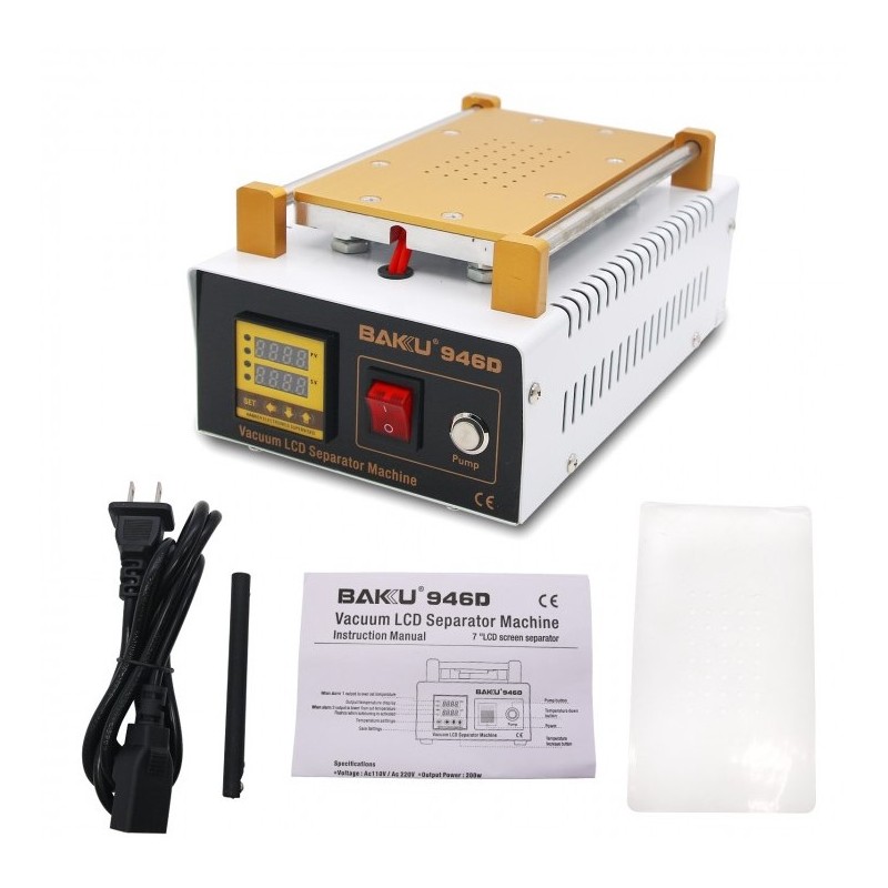 Plancha separadora de pantalla al vacio BAKU BK-946D