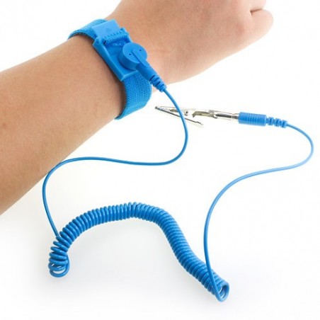 Pulsera antiestatica con cable de descarga de 1.5M