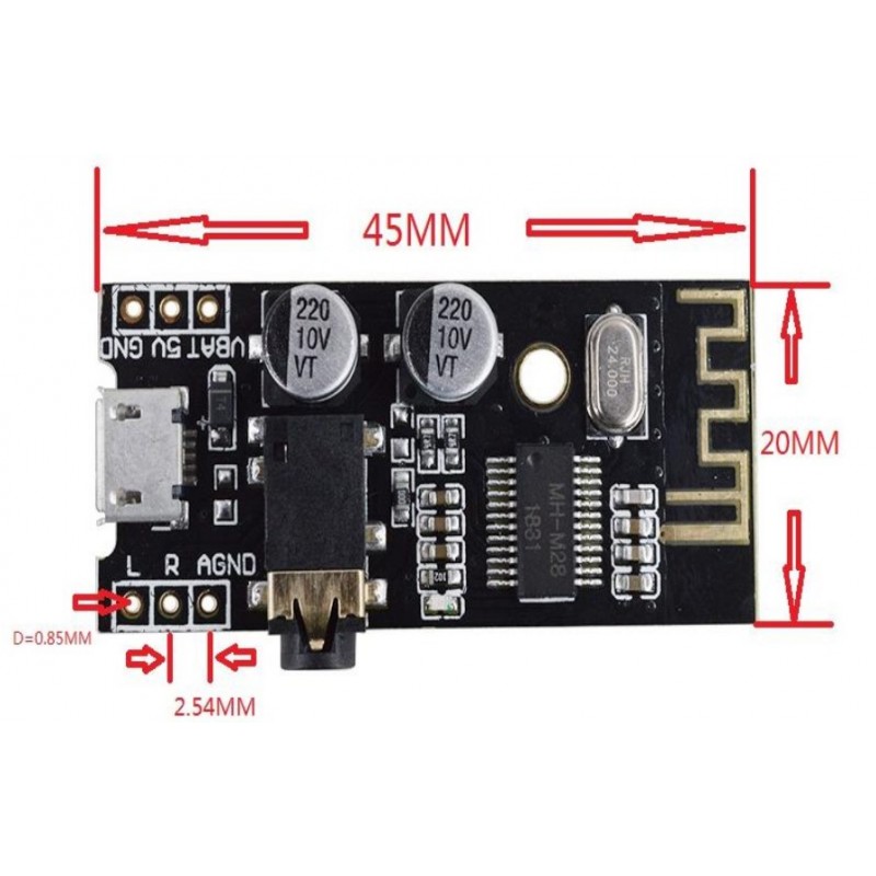 Modulo Bluetooth de Audio HIFI M28 5W