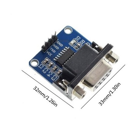 Adaptador serial RS232 a TTL hembra DB9