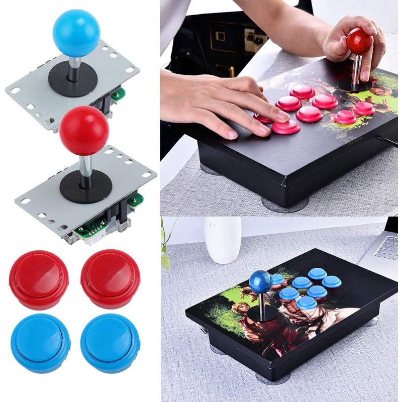 Control arcade DIY 10 botones Color Azul