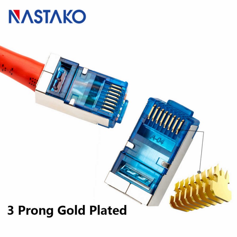 Conector RJ45 CAT 5e Metálico Protegido (2U)