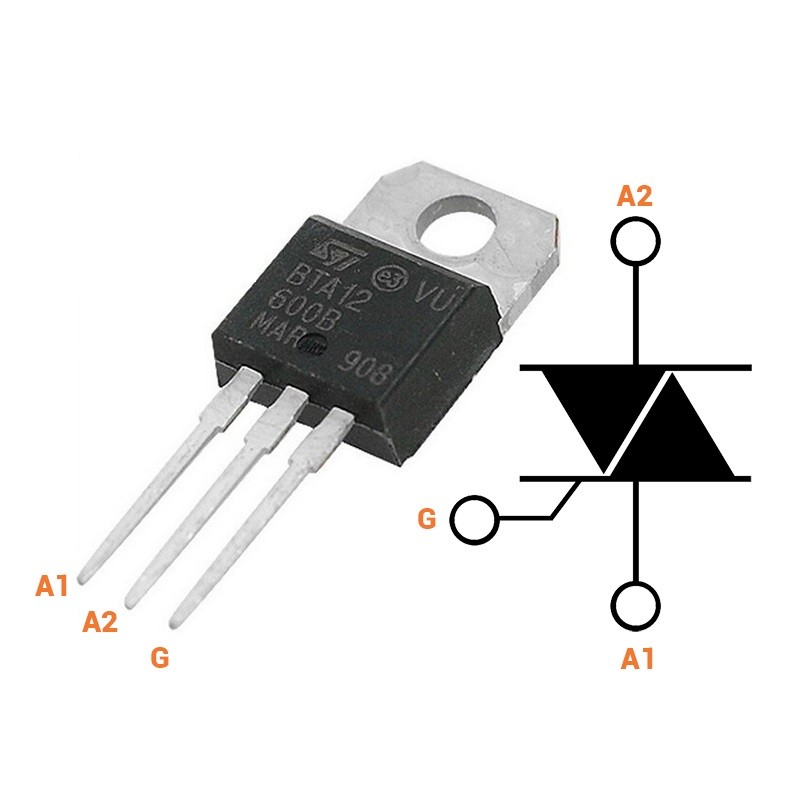 Triac BTA12-600B 600V 12A (TO)