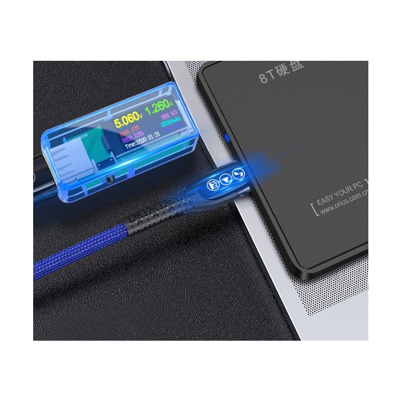 Medidor de voltaje y corriente USB Atorch U96 Tipo SIN CABLES LAGARTIJAS