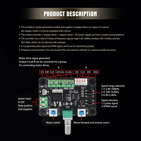 Generador de Pulso para Motor Paso a Paso MKS OSC V1.0 8-24V