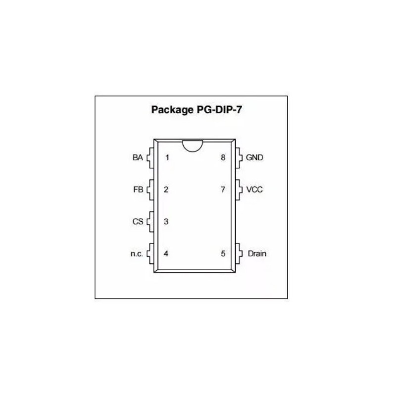 Circuito Integrado ICE3BR4765JZ DIP-7