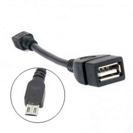 Cable OTG micro USB macho a USB hembra