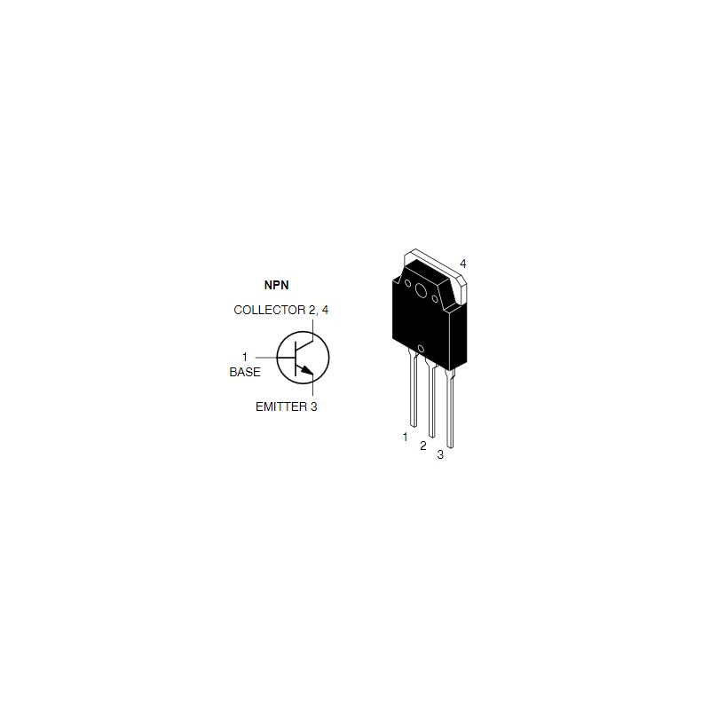 Transistor de Potencia NJW0281G NPN 250V 15A (TO-3P)
