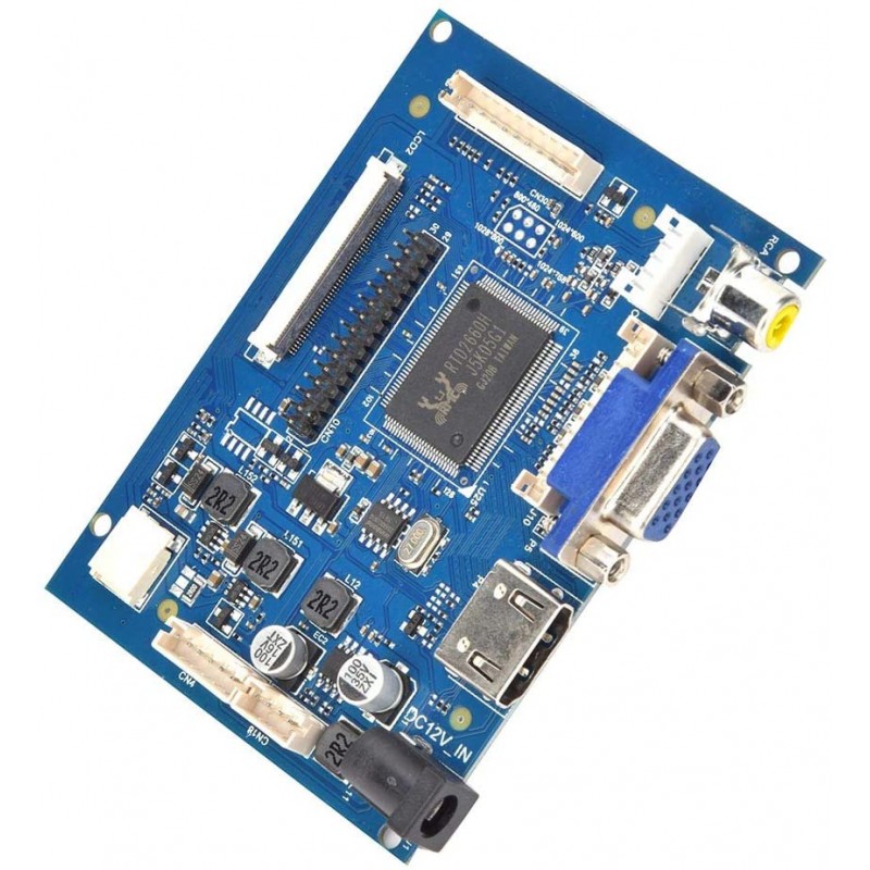 Placa Controladora de Pantalla LCD AT050TN43 de 5" RCA-VGA-HDMI