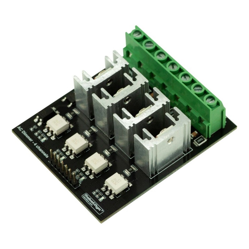 Modulo Dimmer AC 4 Canales 10A compatible con Arduino