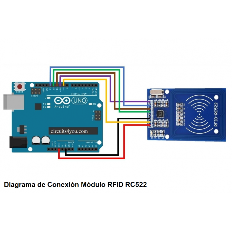 Control de Acceso RFID 13.56 Mhz con Indicador y Pantalla (DIY)