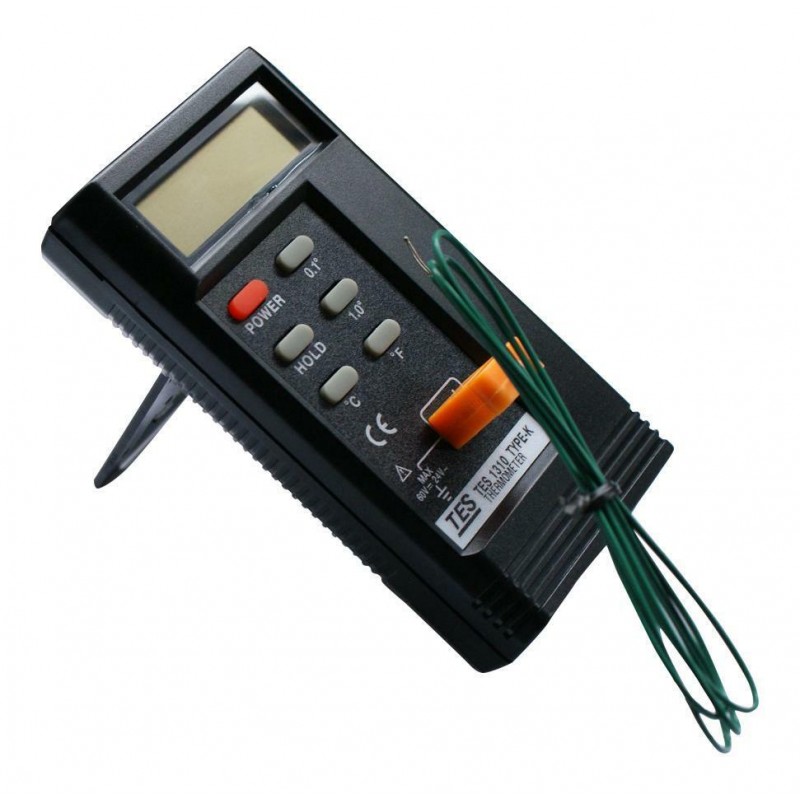 Termometro Digital TES-1310 con Sonda Tipo Con Bateria 9V