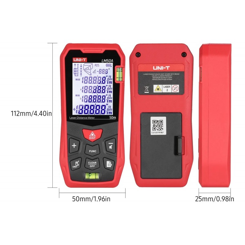 Metro Láser UNI-T LM50A 50 Metros Tipo Sin Bateria