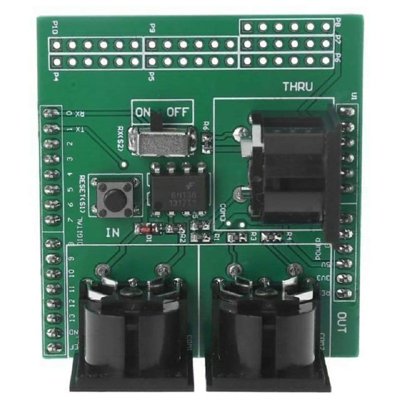 Modulo Shield de Interfaz Digital MIDI Compatible con Arduino