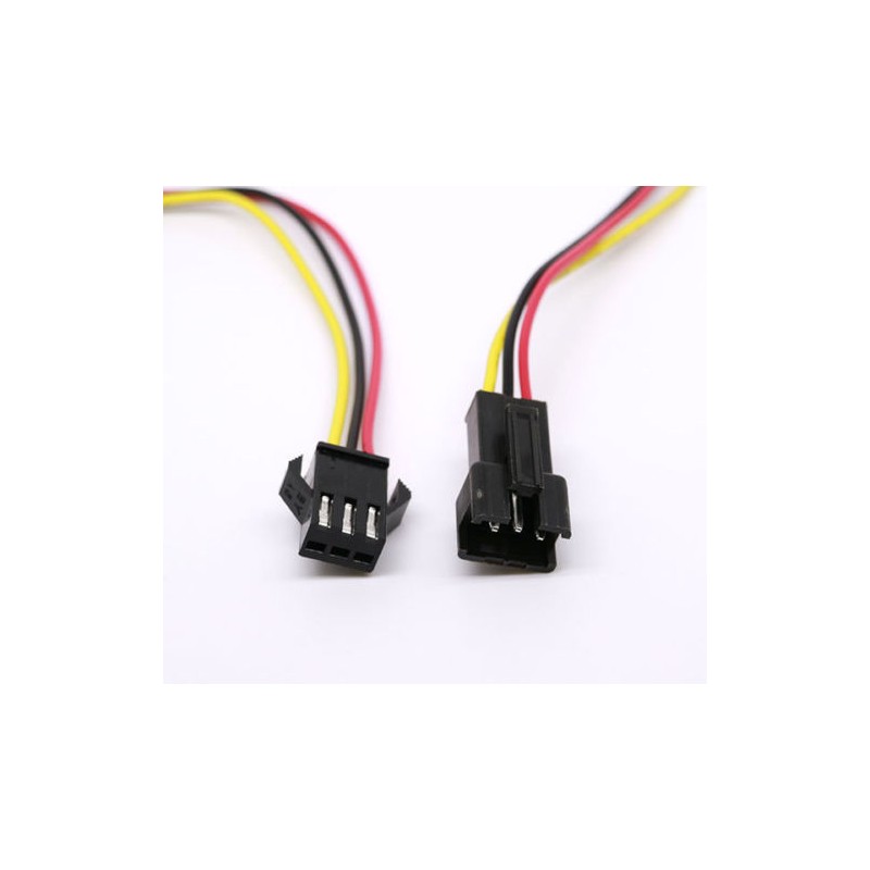 Terminales JST Hembra - Macho 2-3 Pines (2 pares) 24AWG Tipo 3 PINES