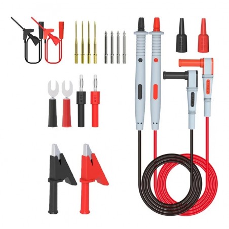 Puntas para Multimetro con Adaptadores de Prueba Intercambiables