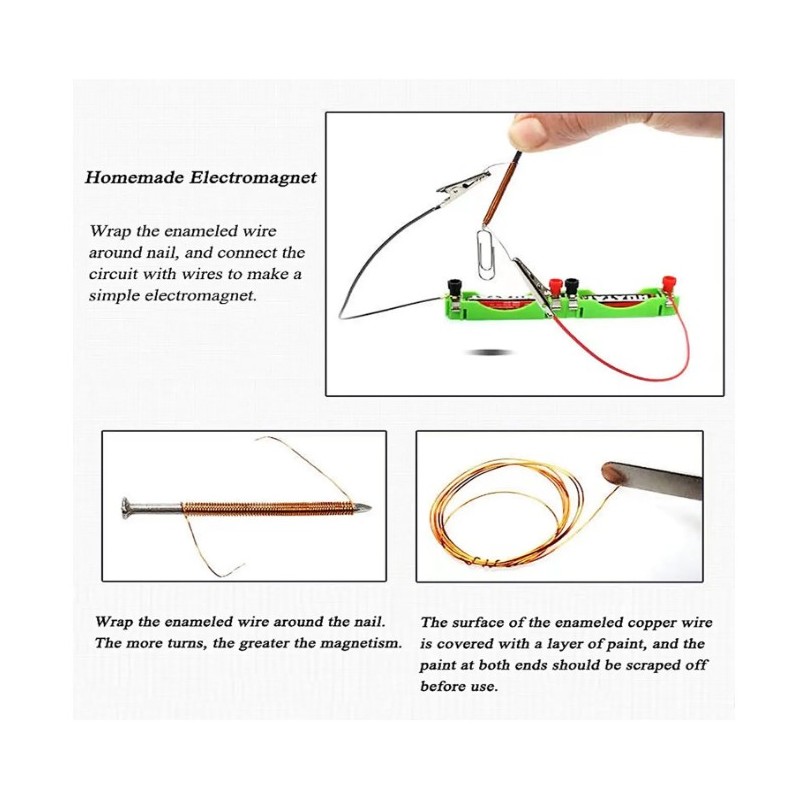 Kit de experimento de electricidad y magnetismo para niños, estudiantes ...