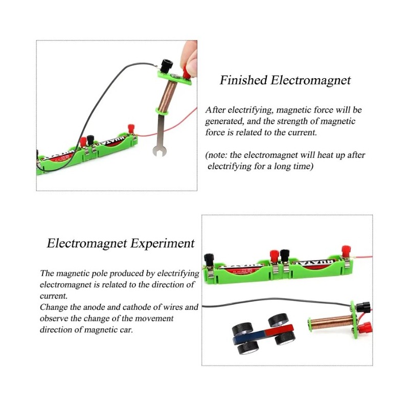 Kit de experimento de electricidad y magnetismo para niños, estudiantes ...
