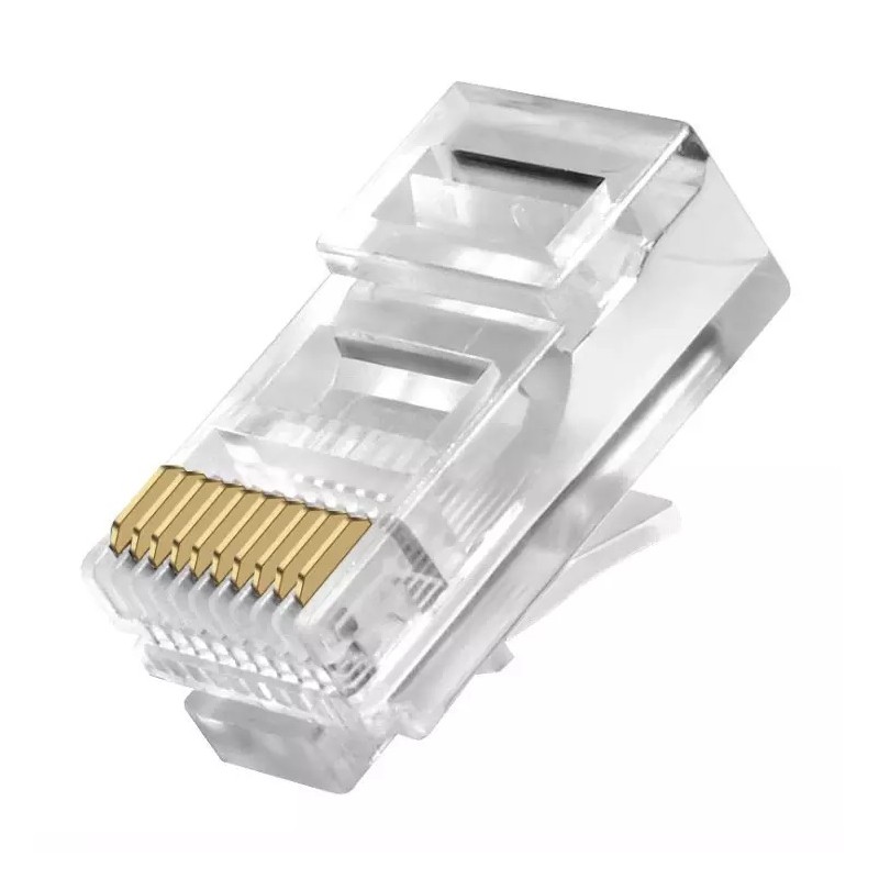 Conector RJ45 10 Pines Cat5e para Cable de Red (10U)