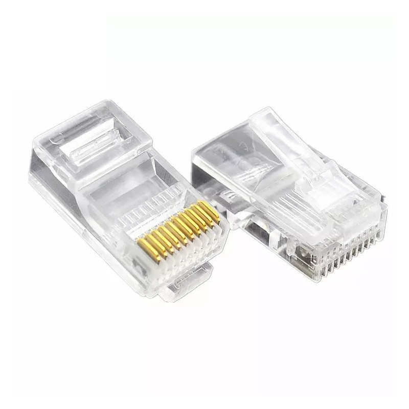 Conector RJ45 10 Pines Cat5e para Cable de Red (10U)