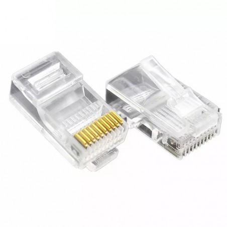 Conector RJ45 10 Pines Cat5e para Cable de Red (10U)