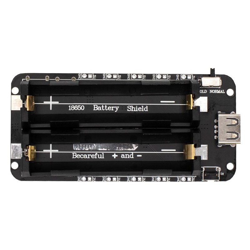 Modulo Cargador de Bateria 18650 Shield 1/2/4 Baterias Tipo 2 Espacios