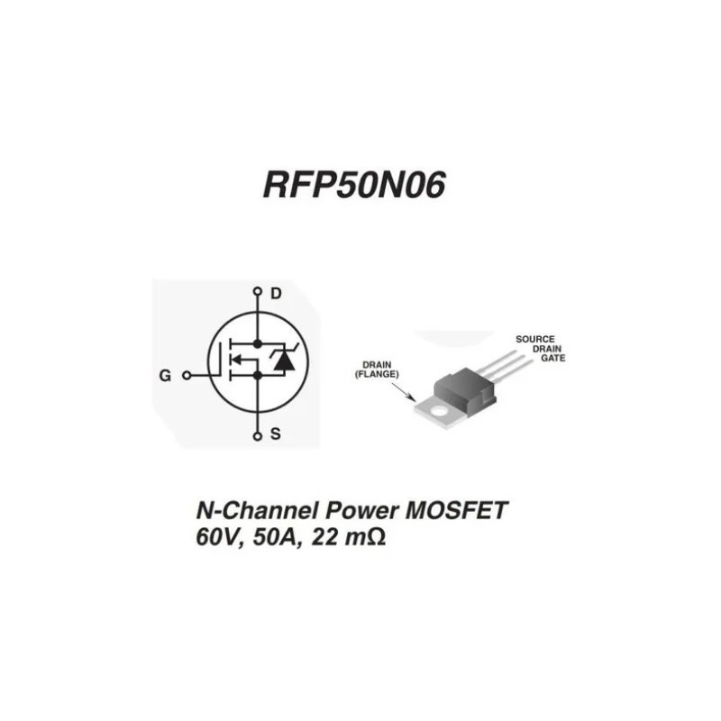 Transistor IRF50N06 TO-220 60V 50A