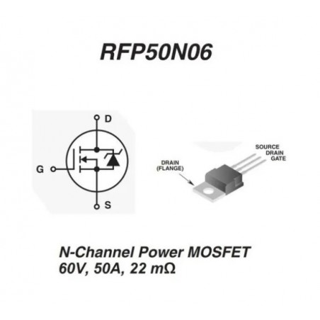 Transistor IRF50N06 TO-220 60V 50A