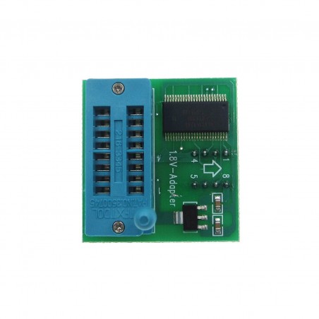 Programador USB CH341 con Base1.8v SPI Flash Sop8 Dip8 W25 Tipo Set #2: CH341 + Socket de ...