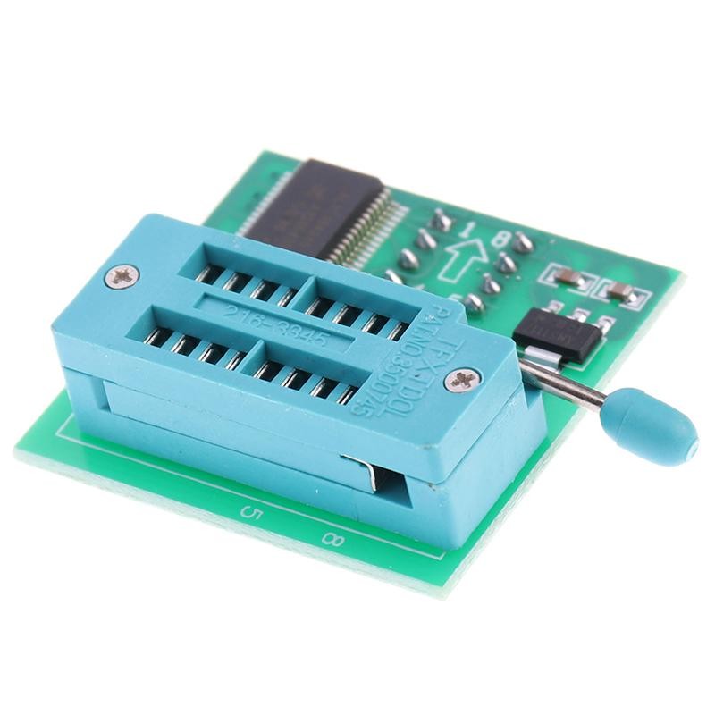 Programador USB CH341 con Base1.8v SPI Flash Sop8 Dip8 W25 Tipo Set #2: CH341 + Socket de ...