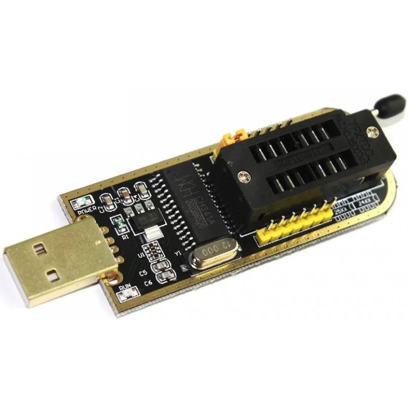 Programador USB CH341 con Base1.8v SPI Flash Sop8 Dip8 W25 Tipo Set #2: CH341 + Socket de ...