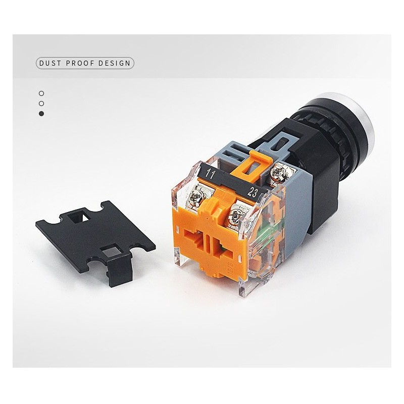 Boton industrial push button Tipo Push Button Industrial Verde