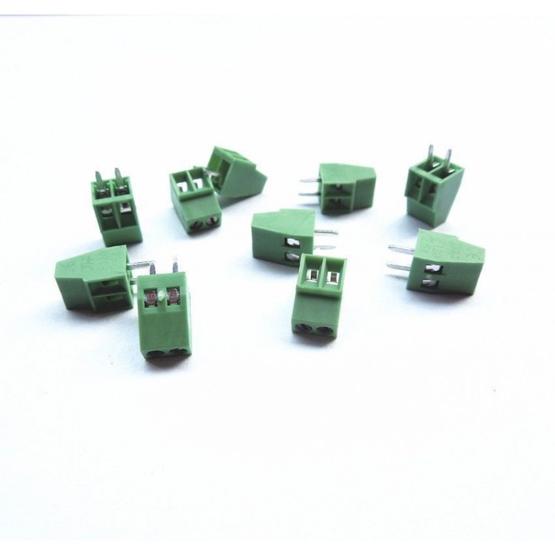 Terminal/Conector Tipo Bloque 2.54mm 2/3/4 Pines (4 Unidades) Tipo 2 PINES