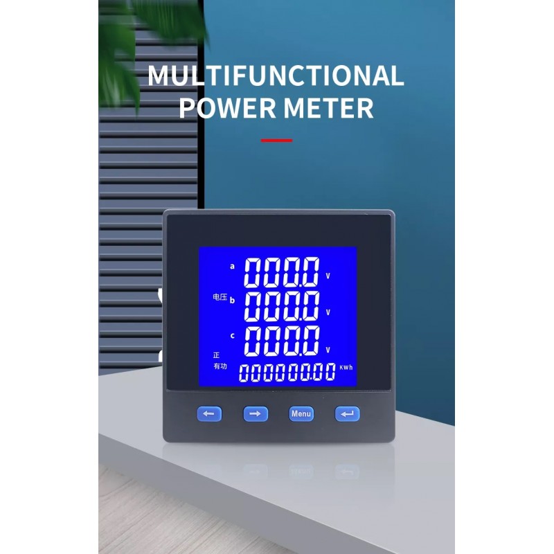 Monitor de Voltaje y Corriente Multifuncion DB194E-9S4 Trifasico Tipo ...