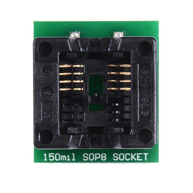 Programador USB CH341 con Base1.8v SPI Flash Sop8 Dip8 W25 Tipo Set #2: CH341 + Socket de ...