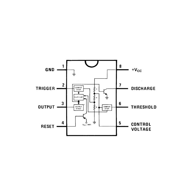 Temporizador NE555 SMD (SOP-8)