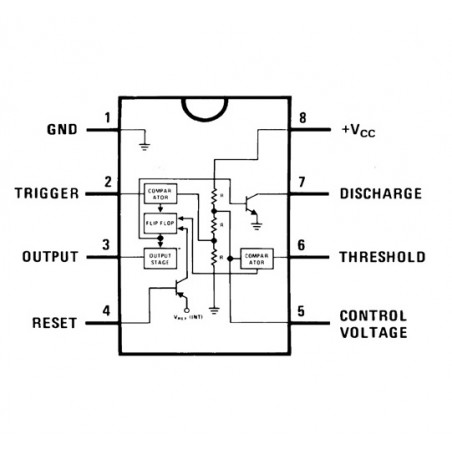 Temporizador NE555 SMD (SOP-8)