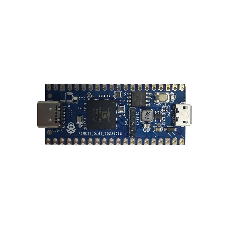 Pine64 Ox64 128Mb SBC Tipo Placa, pines y cable USB-C
