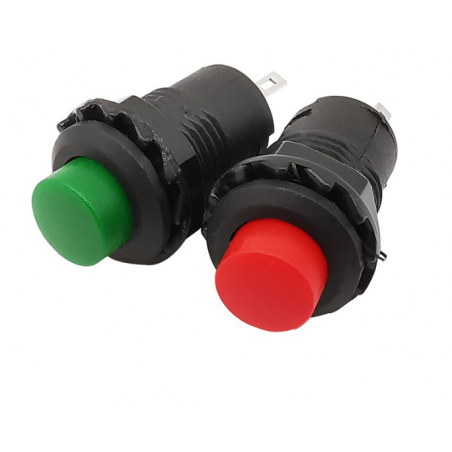 Interruptor push button con bloqueo ON / OFF Color Rojo