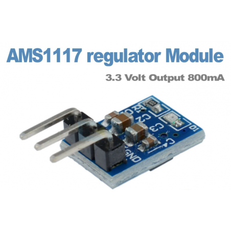 Modulo regulador de voltaje descendente 3.3V LDO 800MA AMS1117