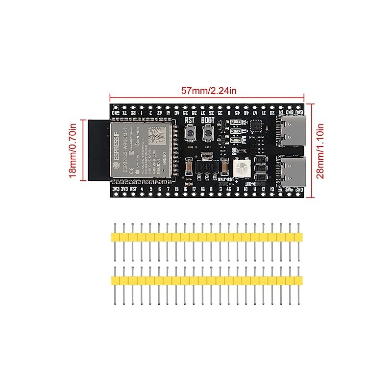 Tarjeta de desarrollo wifi bluetooth ESP32-S3 / N8R2 - N16R2 8MB - 16MB flash / N16R8 16M ...