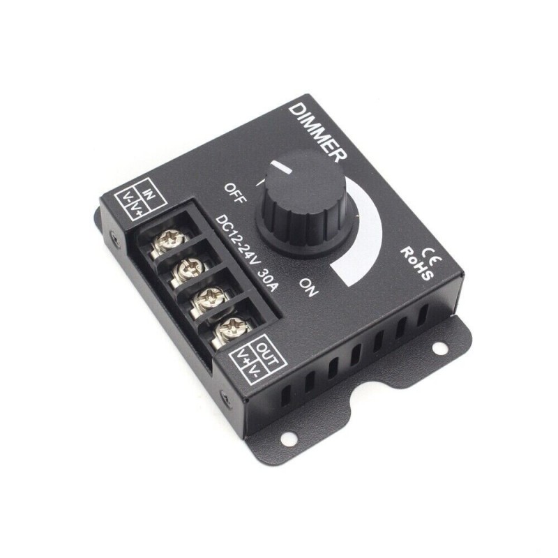 Dimmer regulador de luz 12/24V 30A